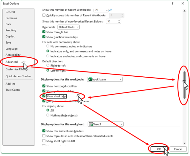 What to do when sheet headings are not displayed Excel (Excel) | ReBizRU